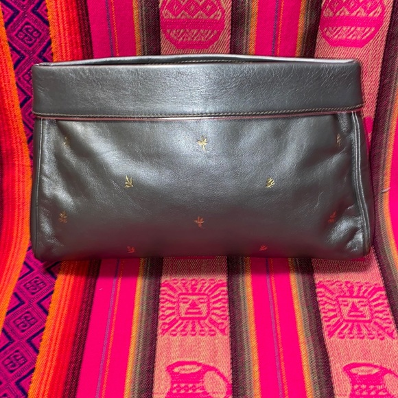 M.F. Marangi | Bags | Vintage Mf Marangi Silver Clutch With Gold Floral ...